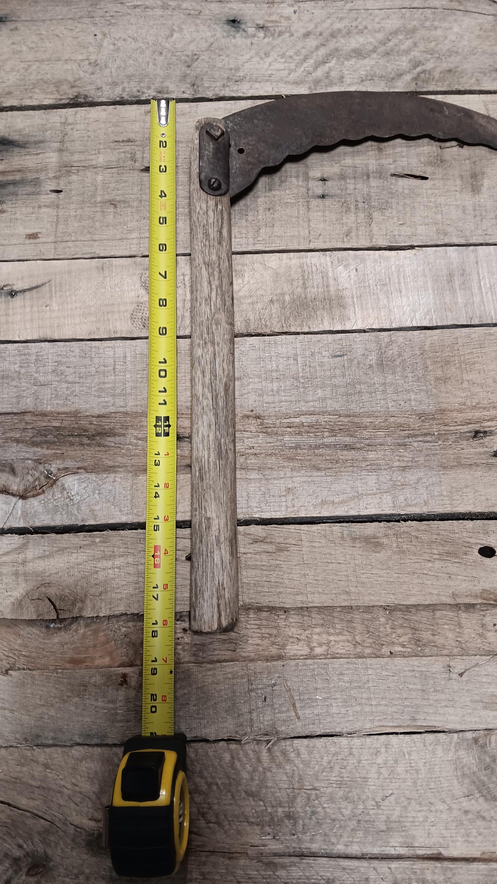 Vintage 16 Inch Hand Held Tobacco Cutter Scythe - Etsy