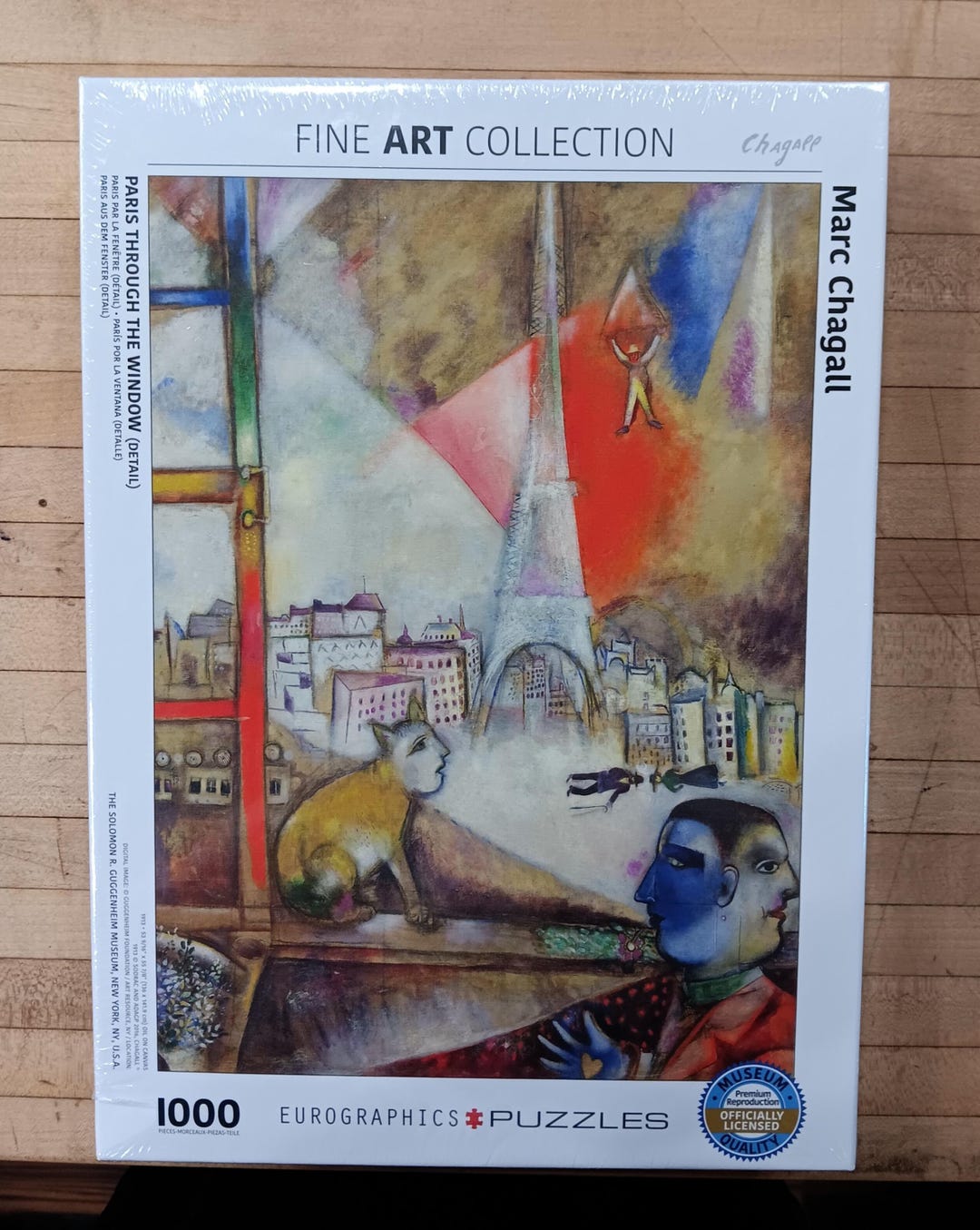 Marc Chagall Paris Through the Window 1000pc Puzzle - Etsy