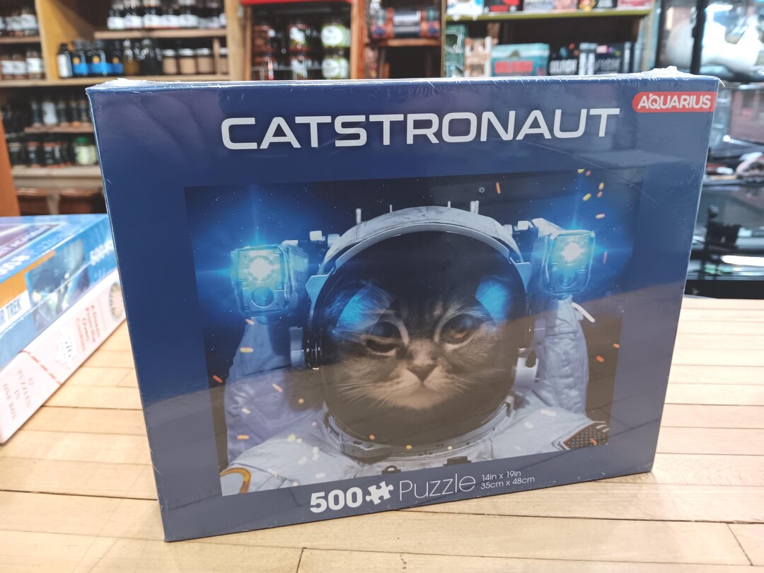 Catstronaut Puzzle – 500 Piece Space Cat Jigsaw, 14x19 In - Etsy
