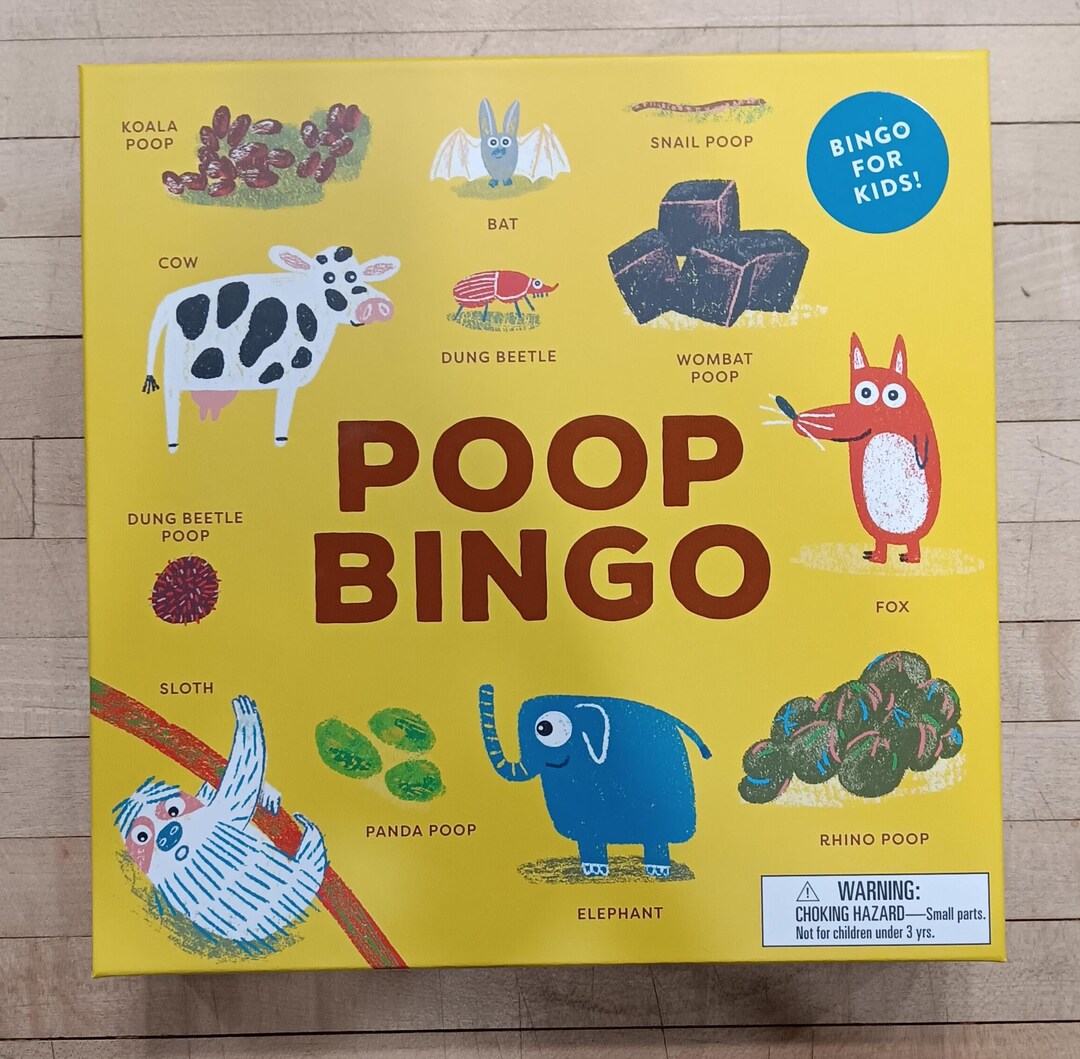 Poop Bingo – NEW Sealed Hilarious & Educational Game for Kids Ages 3 ...