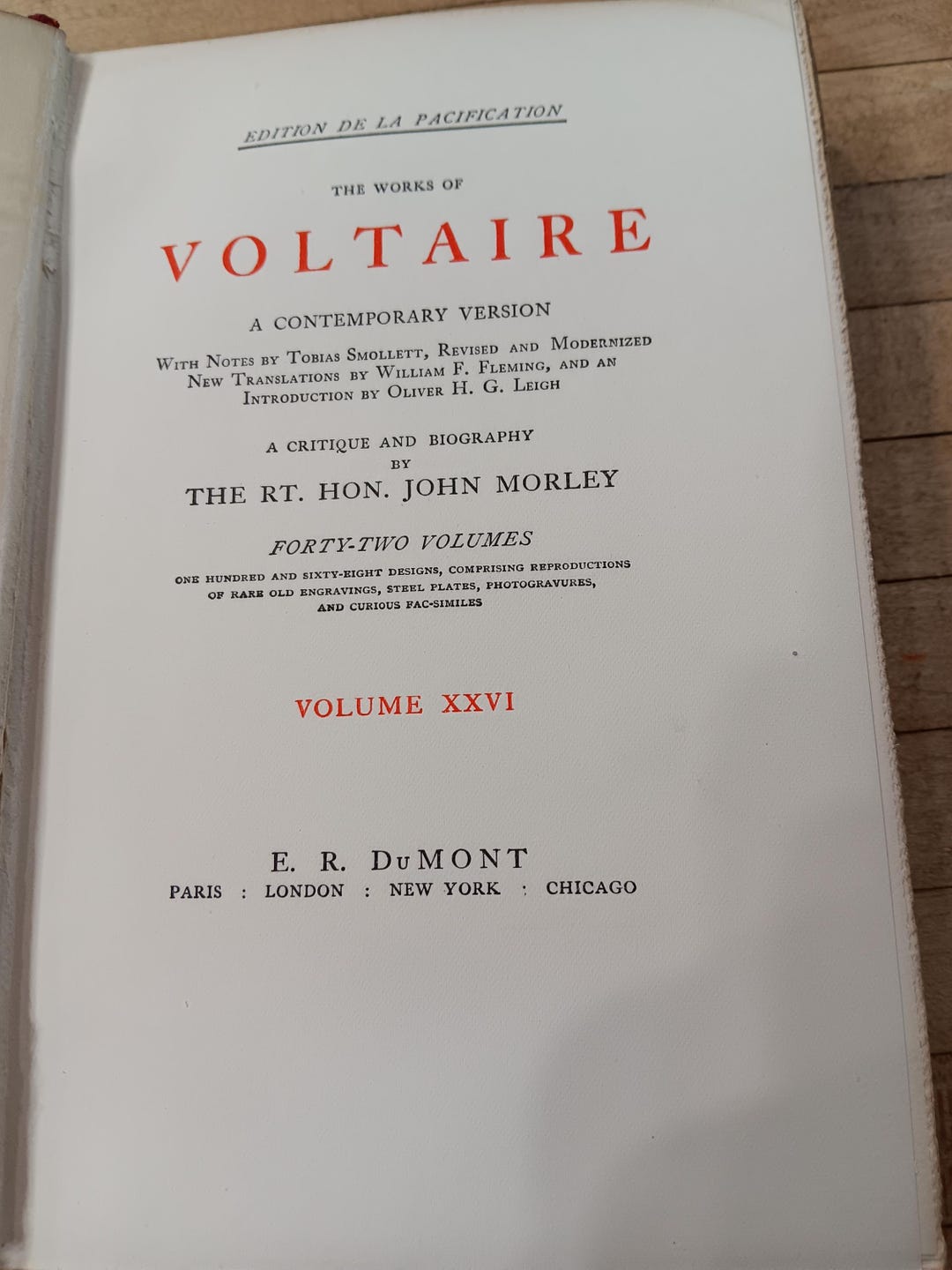 The Works of Voltaire – Volume XXVI “general History” (E.R. Dumont ...