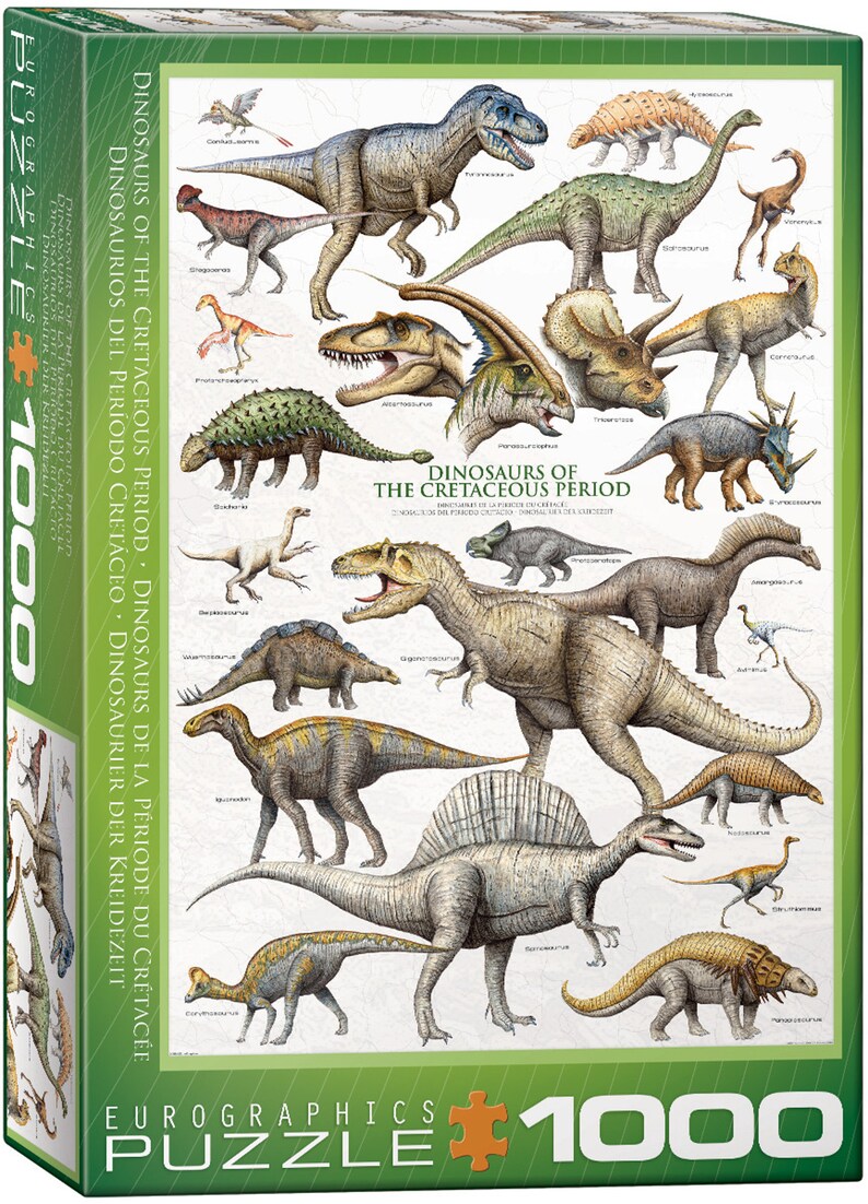 1000 Piece Jigsaw Puzzle- Dinosaurs (new, Factory Sealed, in Box) - Etsy