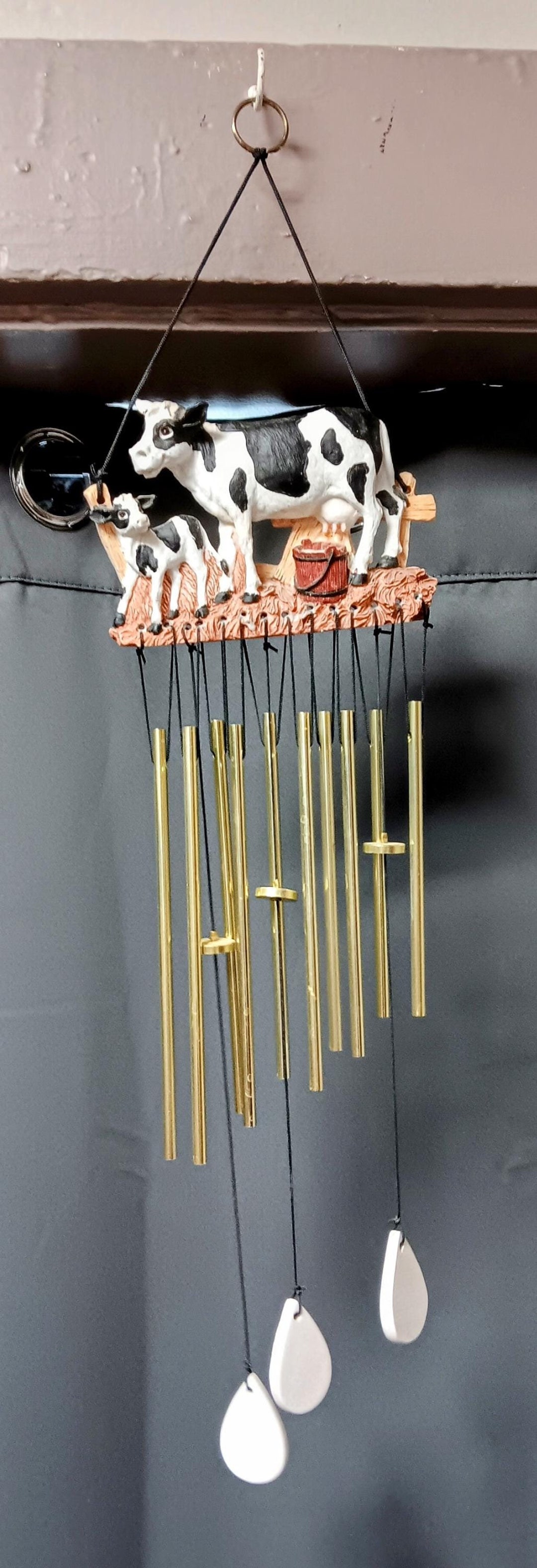 Collectible Wall Hanging Holstein Cow Barnyard Wind Chime - Etsy