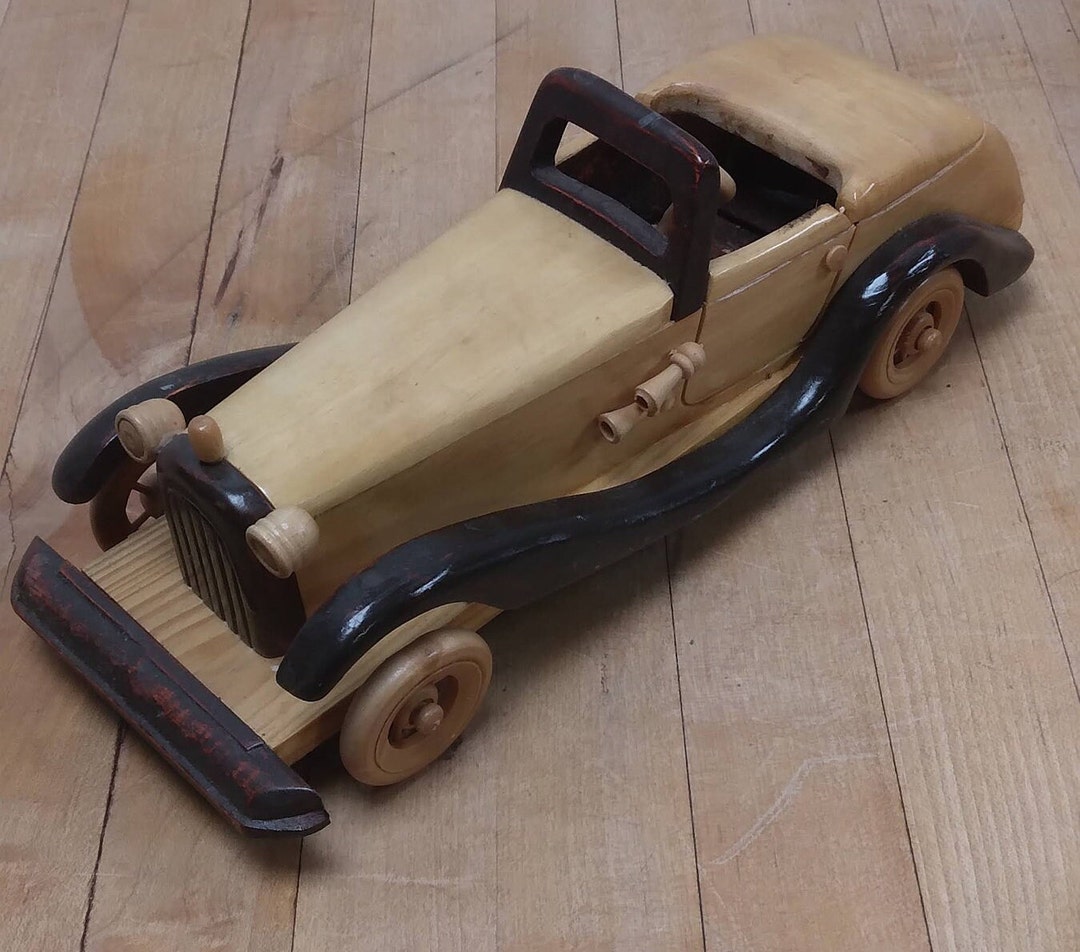 Vintage Hand Crafted Wooden Classic Car Lasalle Convertible - Etsy