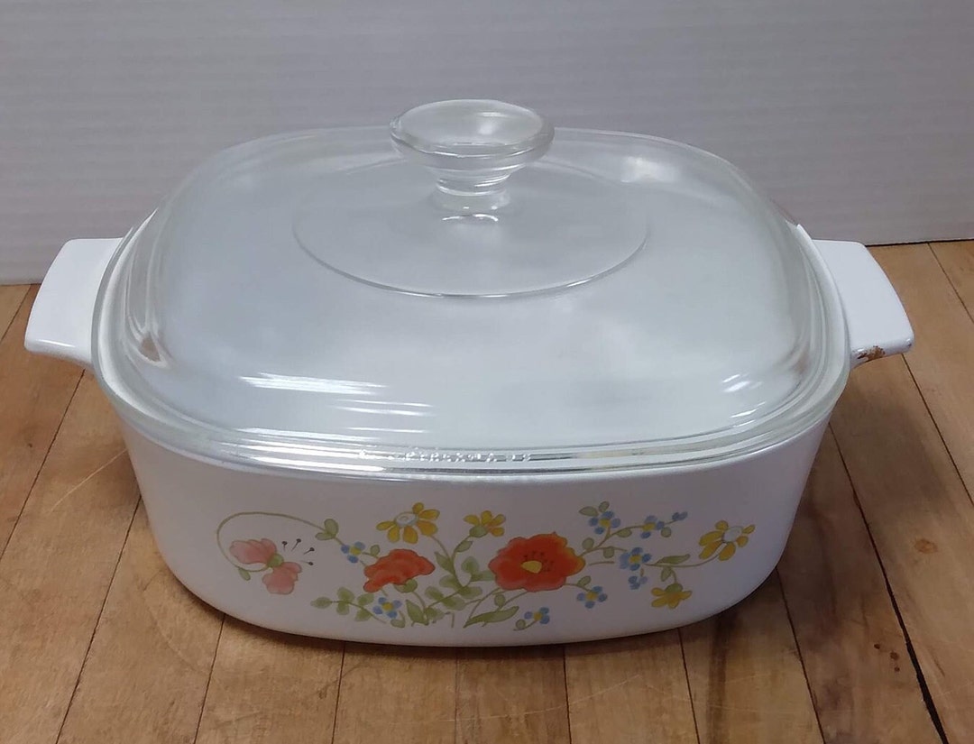 Vintage Corningware 2 Quart Wildflower Pattern Baking Dish - Etsy
