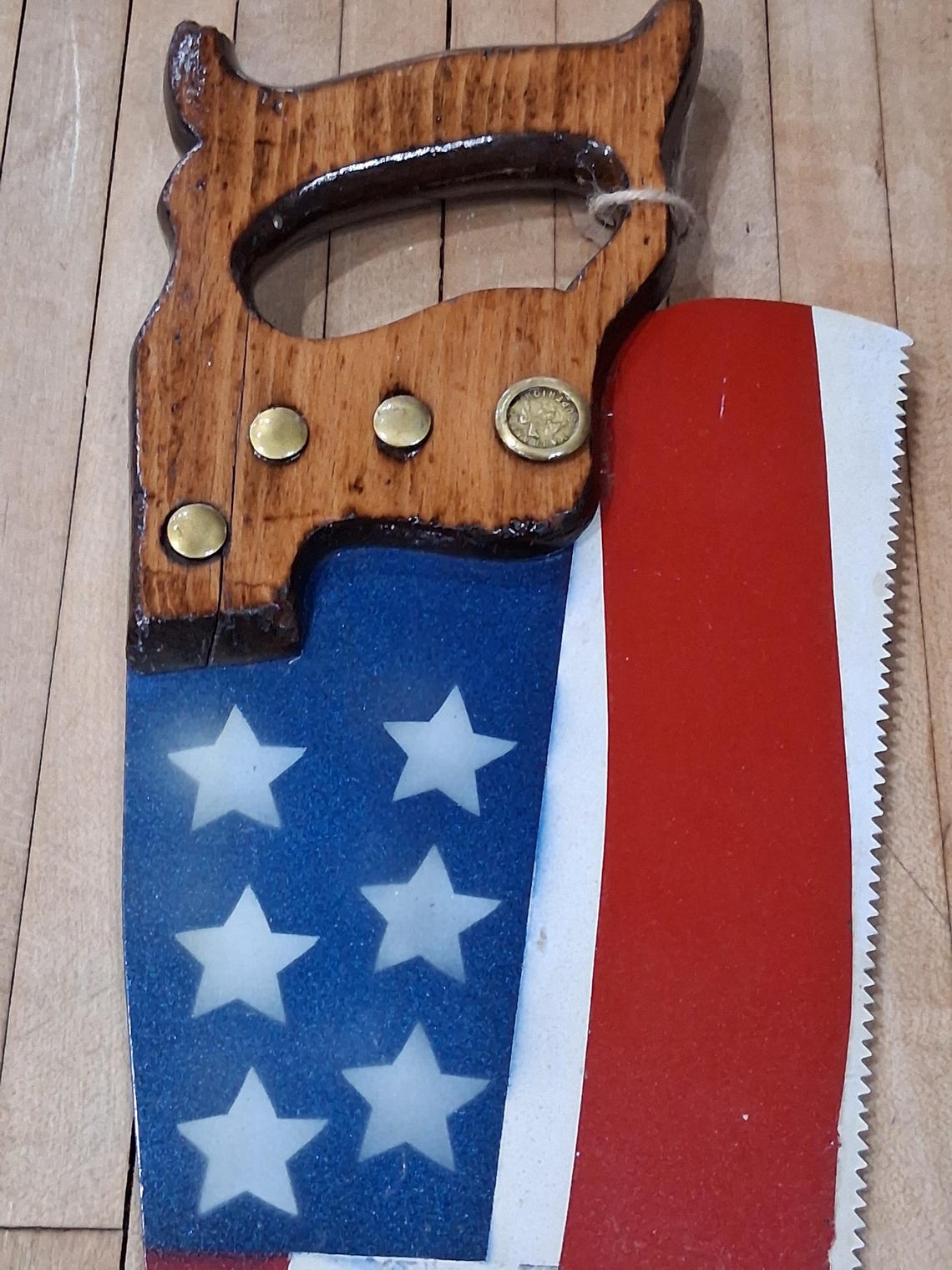 Veteran-made Repurposed Patriotic Saw Wall Art - Etsy