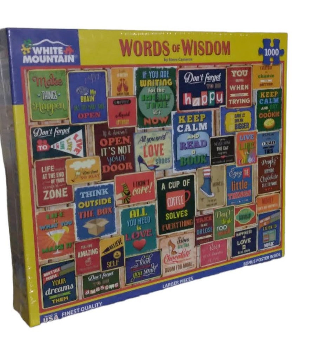 1000 Piece Jigsaw Puzzle Words of Wisdom new, Factory Sealed, in Box - Etsy