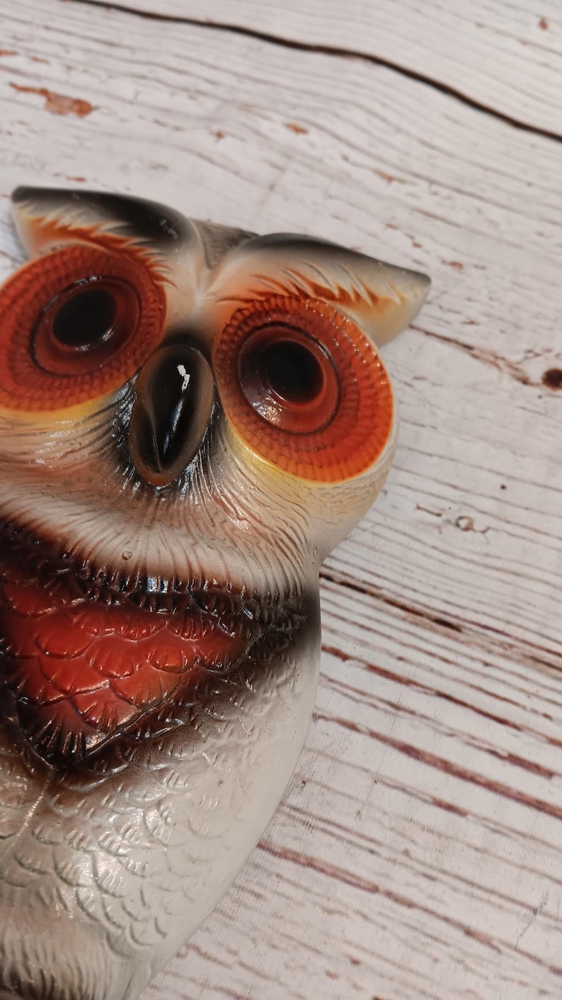 Vintage Pair of MCM Ceramic Wall Hanging Owls - Etsy