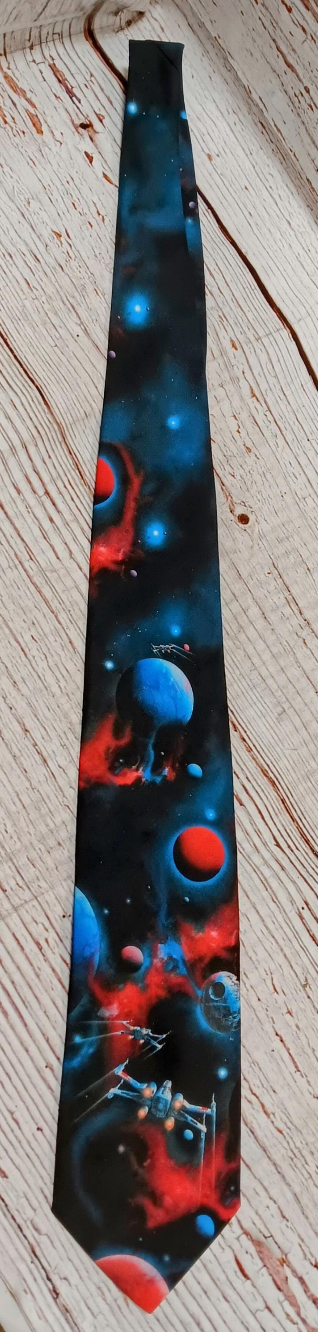 Collectible Death Star Rising Star Wars Men's Tie - Etsy