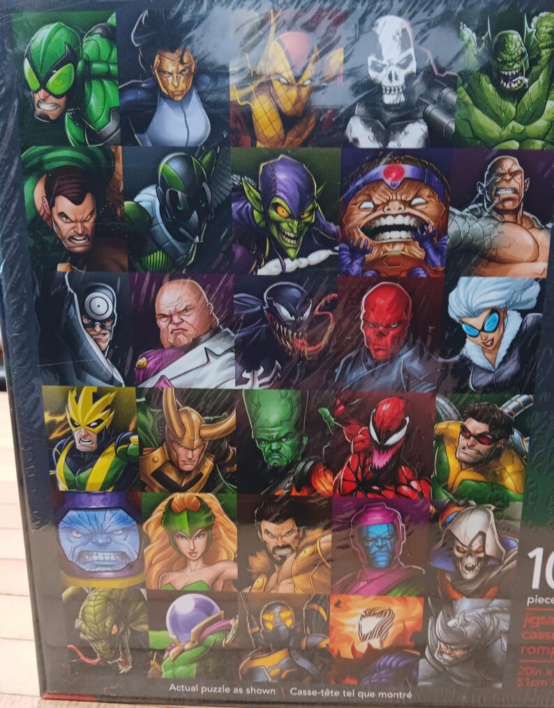 Marvel Villains 1000 Piece Puzzle – Supervillain Collage Mayhem - Etsy