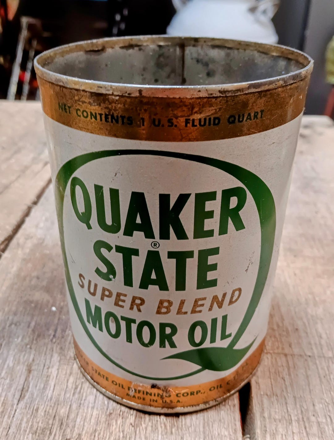 009 Vintage Quaker State Super Blend Motor Oil One Quart Oil Can - Etsy