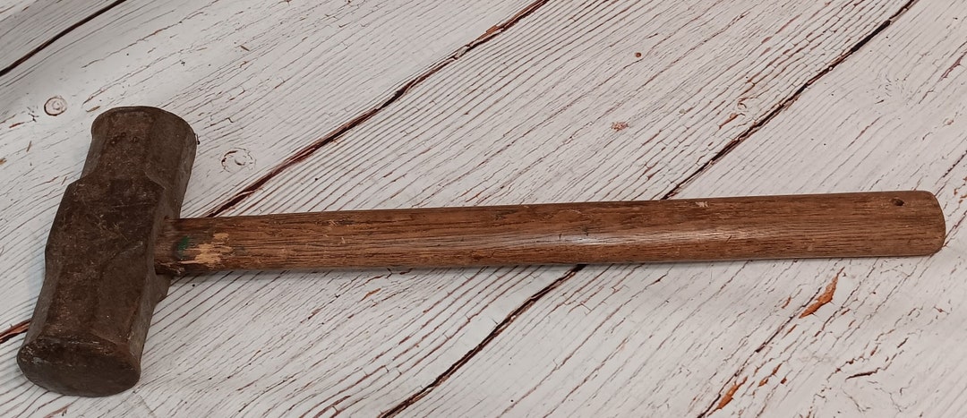 Vintage 8.5 Pound 20 Inch Cast Iron Sledge Hammer Mallet - Etsy