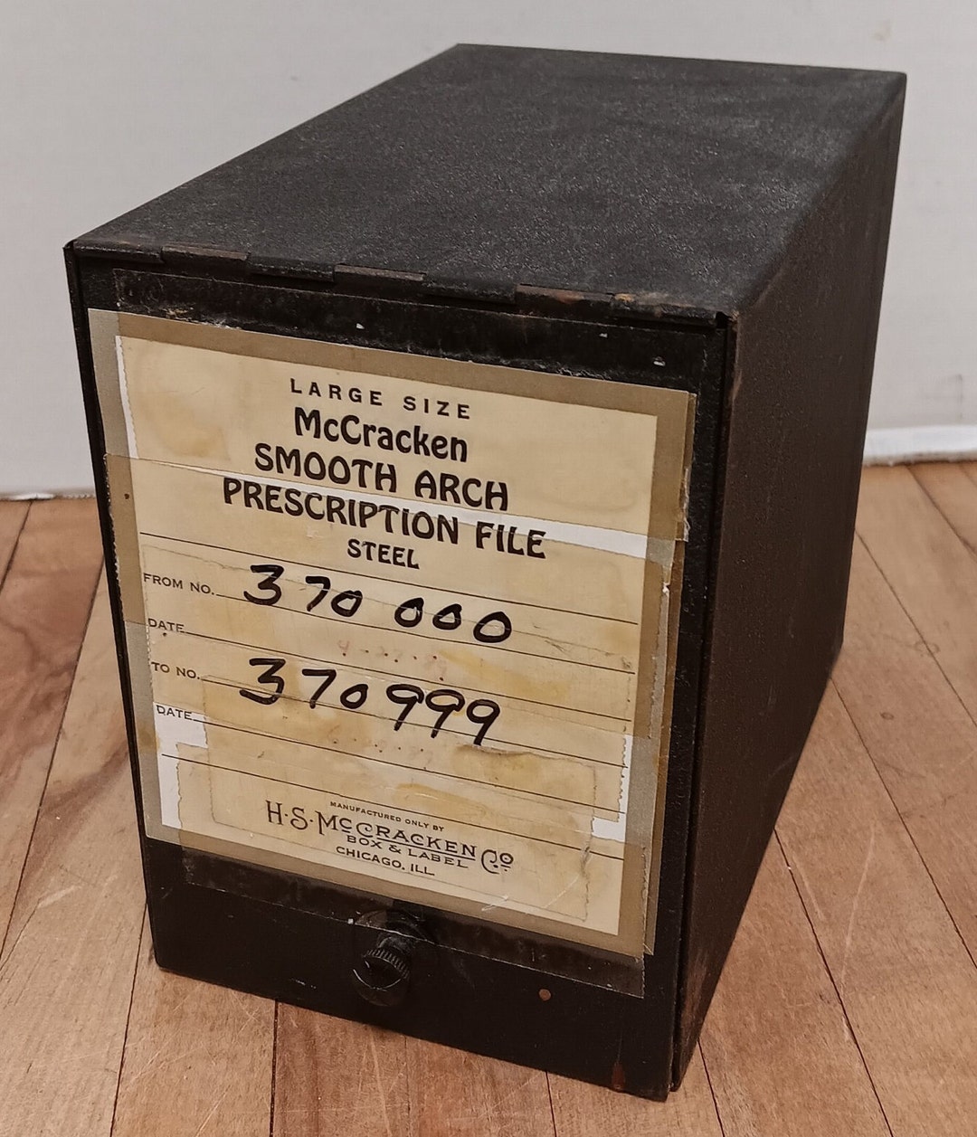 Vintage Mccracken Smooth Arch Steel Prescription File Box 001 - Etsy