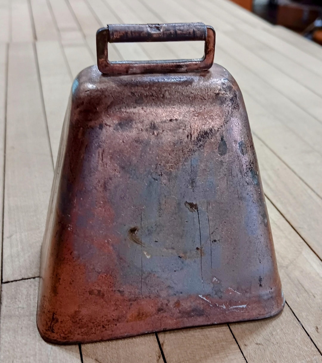 Vintage Copper Cowbell – Rustic Farmhouse Decor or Instrument – 4 ...