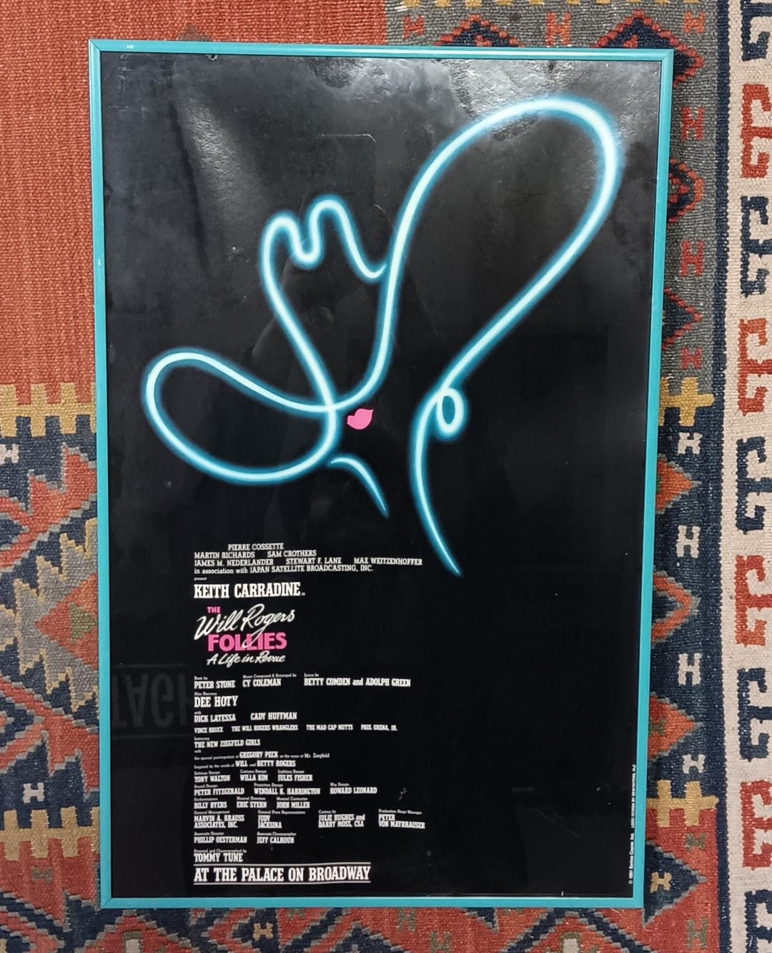 Will Rogers Follies Broadway Poster 22x14 Framed Palace Theater Vintage ...