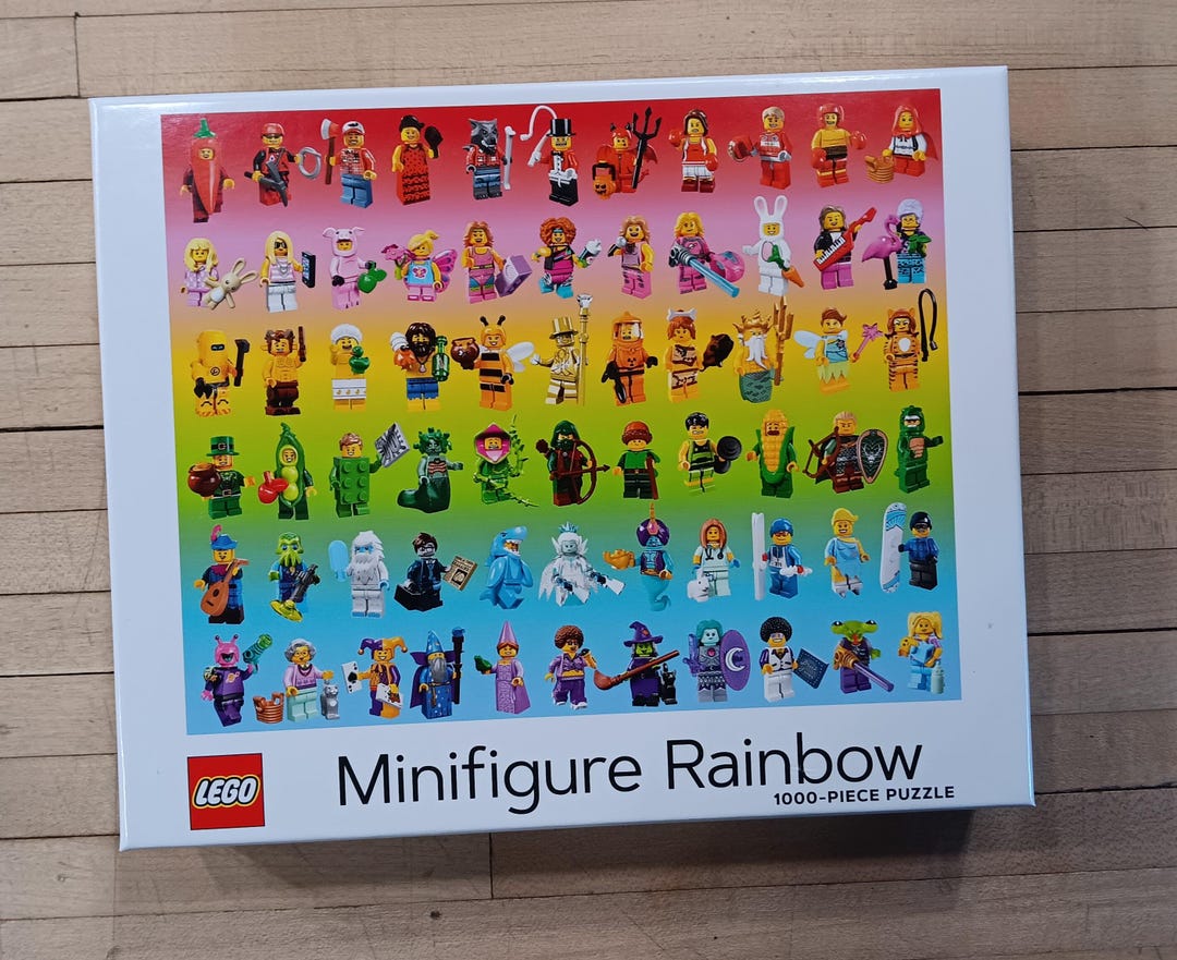 Minifigure Rainbow Puzzle – 1000 Piece Lego Chaos Parade - Etsy