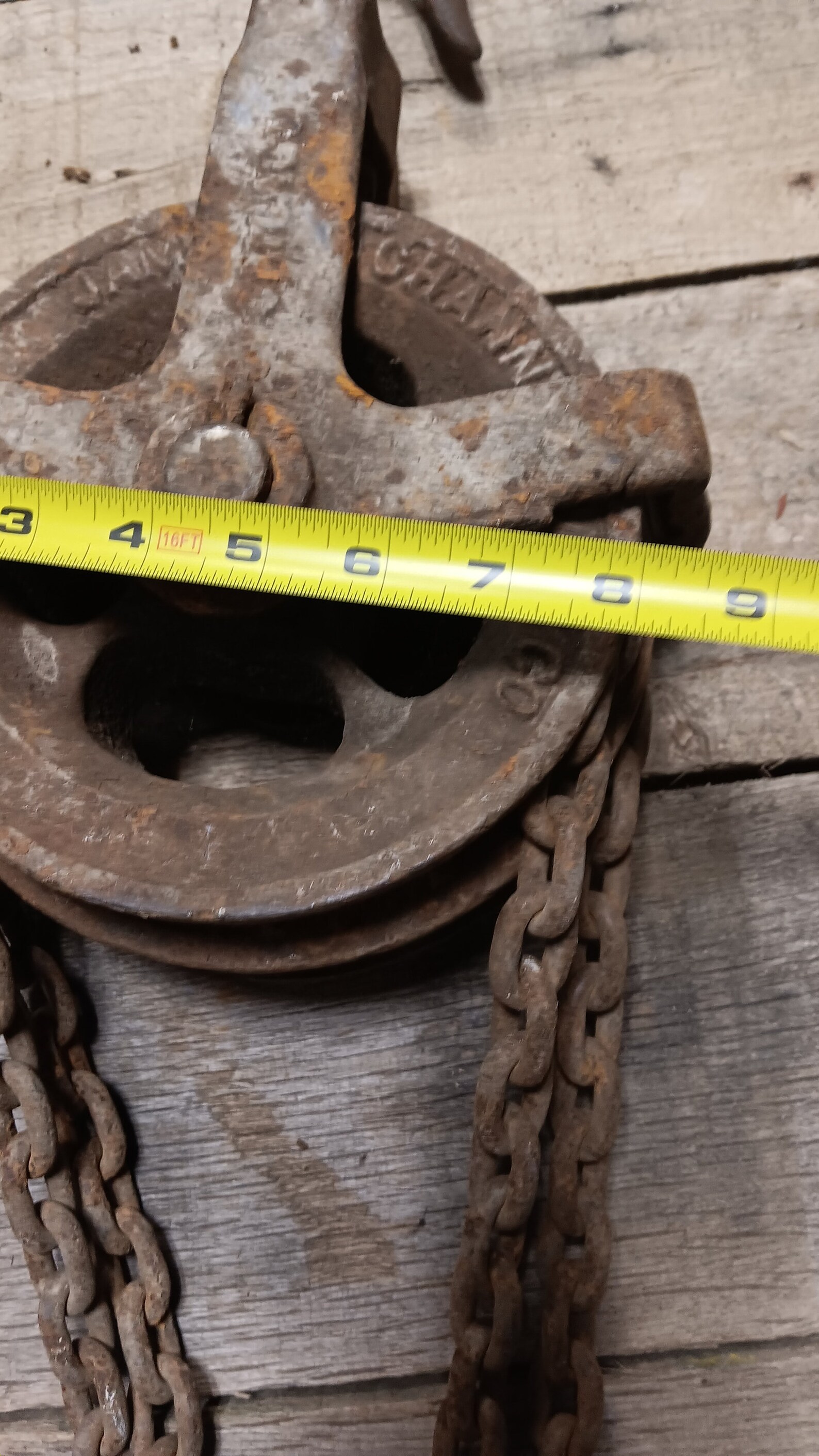 Vintage James H Channon MFG Cast Iron Double Differential and Single ...