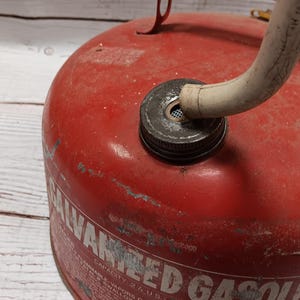 Vintage 2 Gallon Red Eagle Galvanized Gasoline Can - Etsy