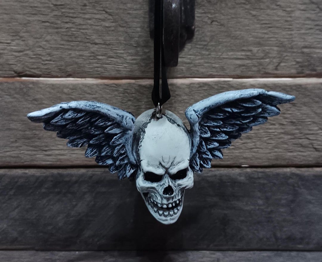 Winged Skull Collectible Horror Halloween Gothic Christmas Ornament - Etsy