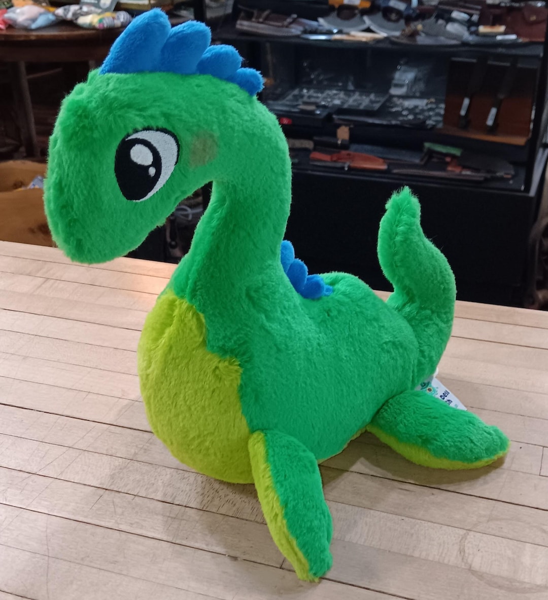 Loch Ness Monster Plush – Green & Blue Stuffed Nessie Toy With Tag - Etsy