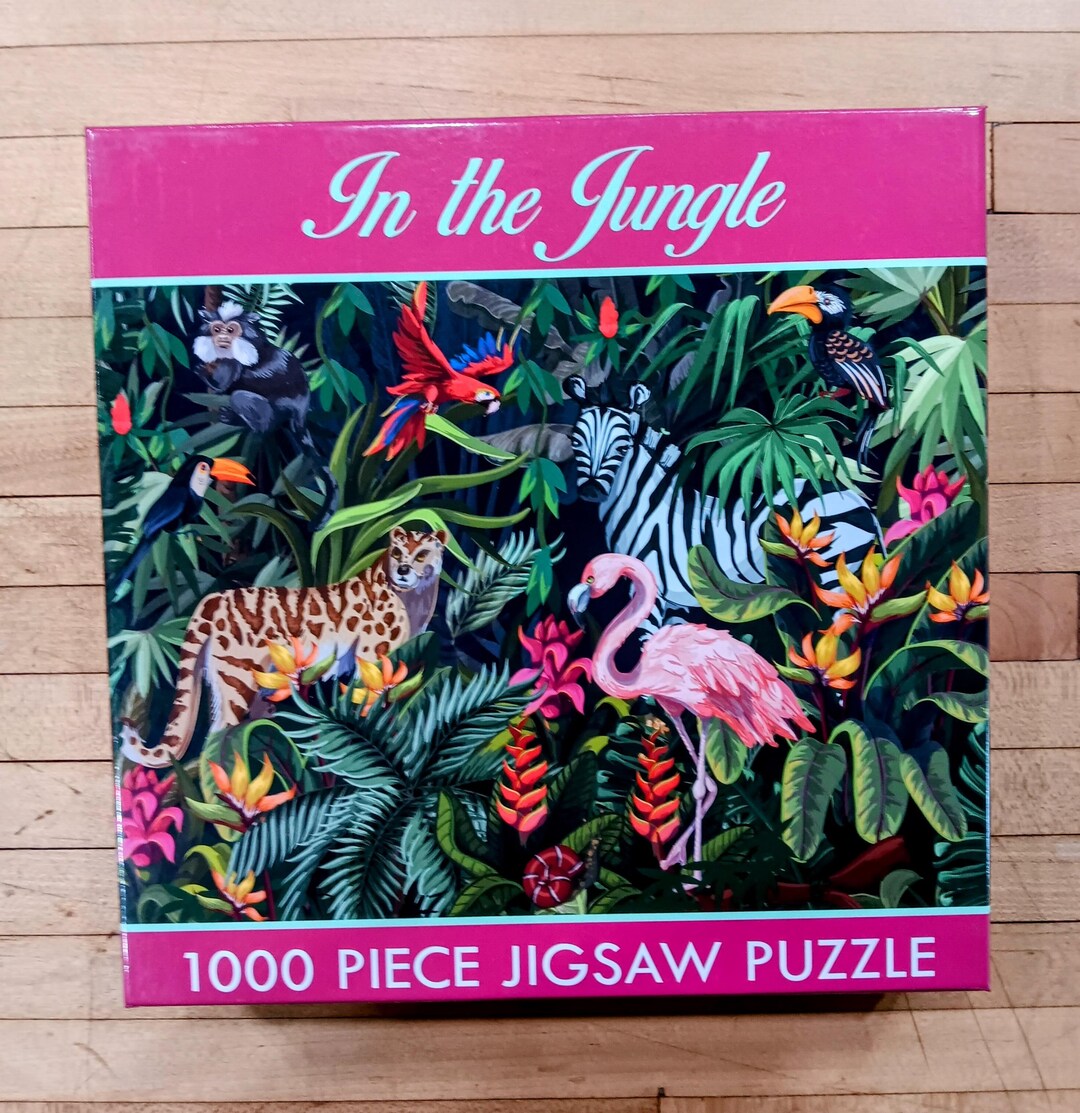 In the Jungle 1000pc Puzzle – Tropical Mayhem Meets Cardboard Therapy ...