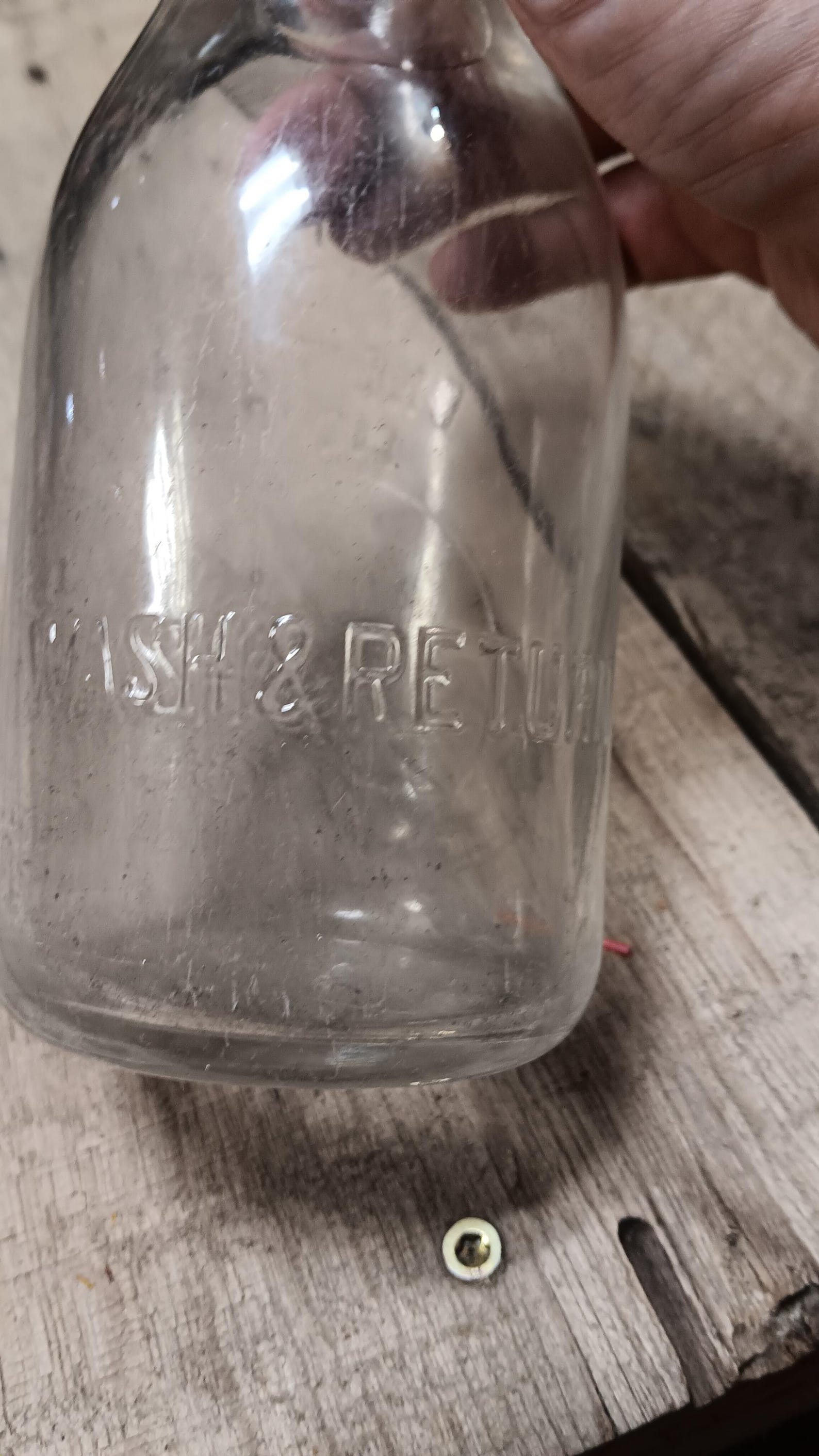 Vintage Damrow Dairy One Pint Glass Milk Bottle - Etsy