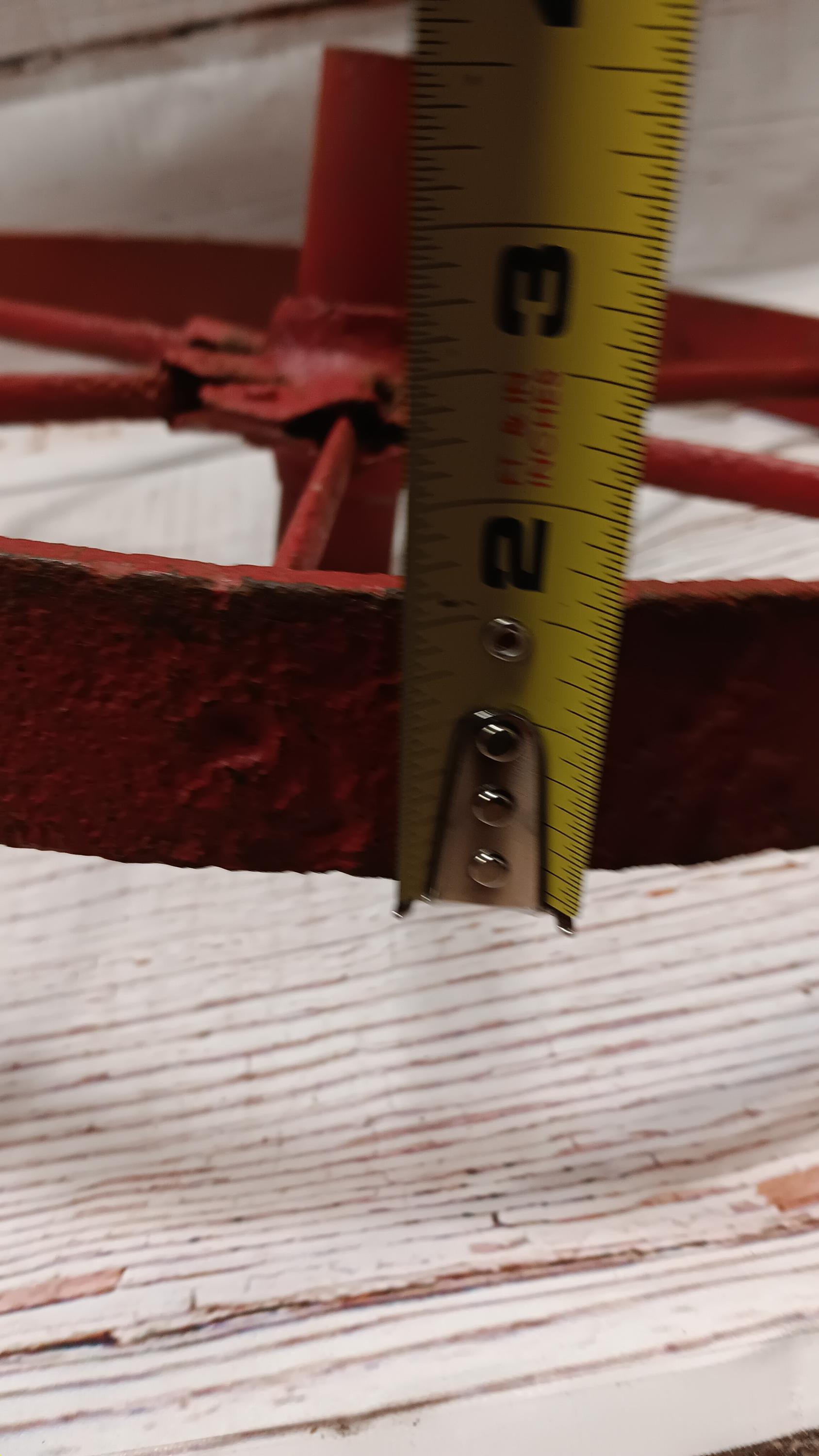 Vintage 15.5 Inch Red Cast Iron Spoke Wheel - Etsy
