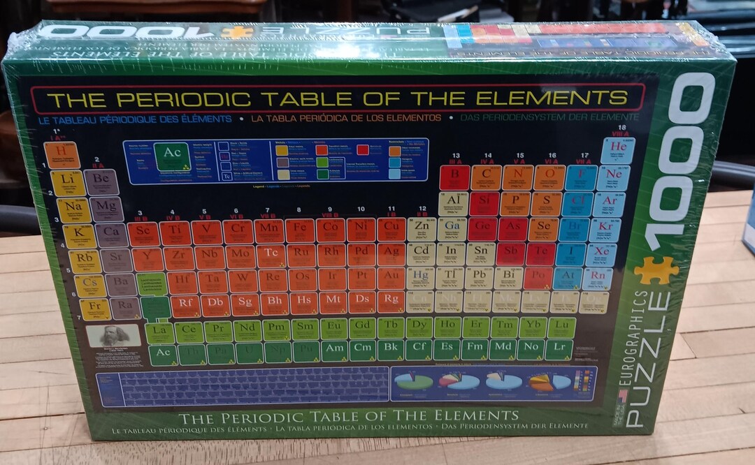 Periodic Table of Elements 1000 Pc Puzzle – Science Chart, New Sealed ...