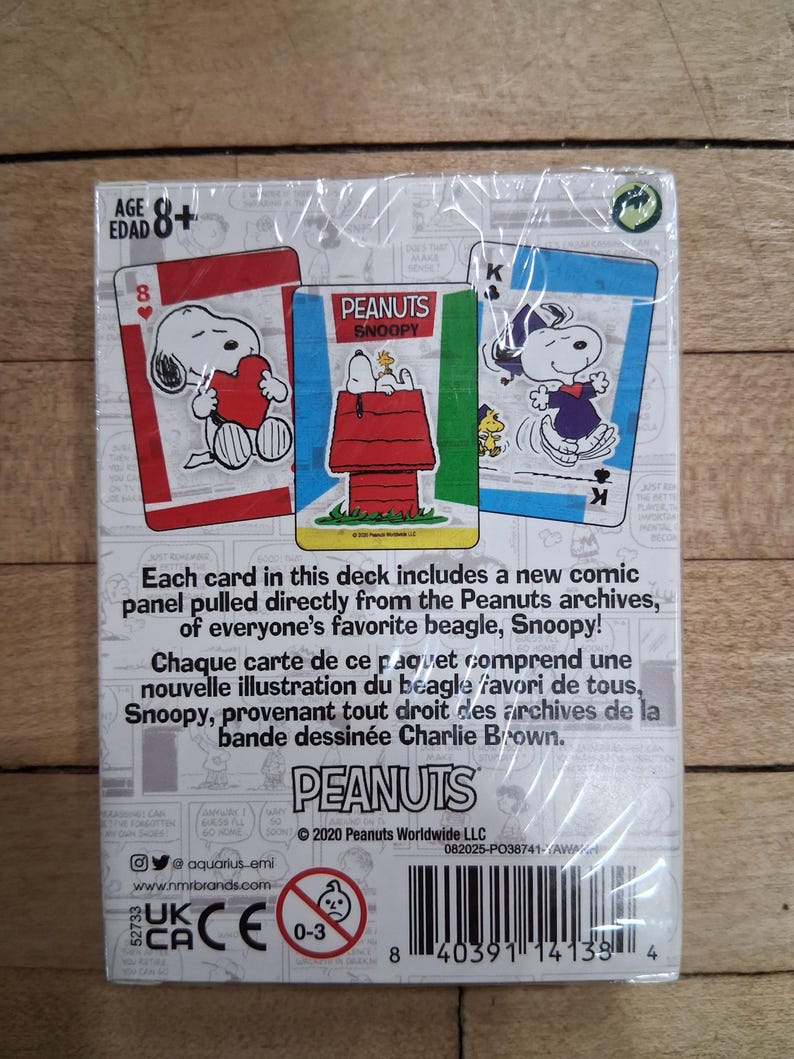 Peanuts Snoopy Comic Strip Playing Cards Sealed Deck - Etsy