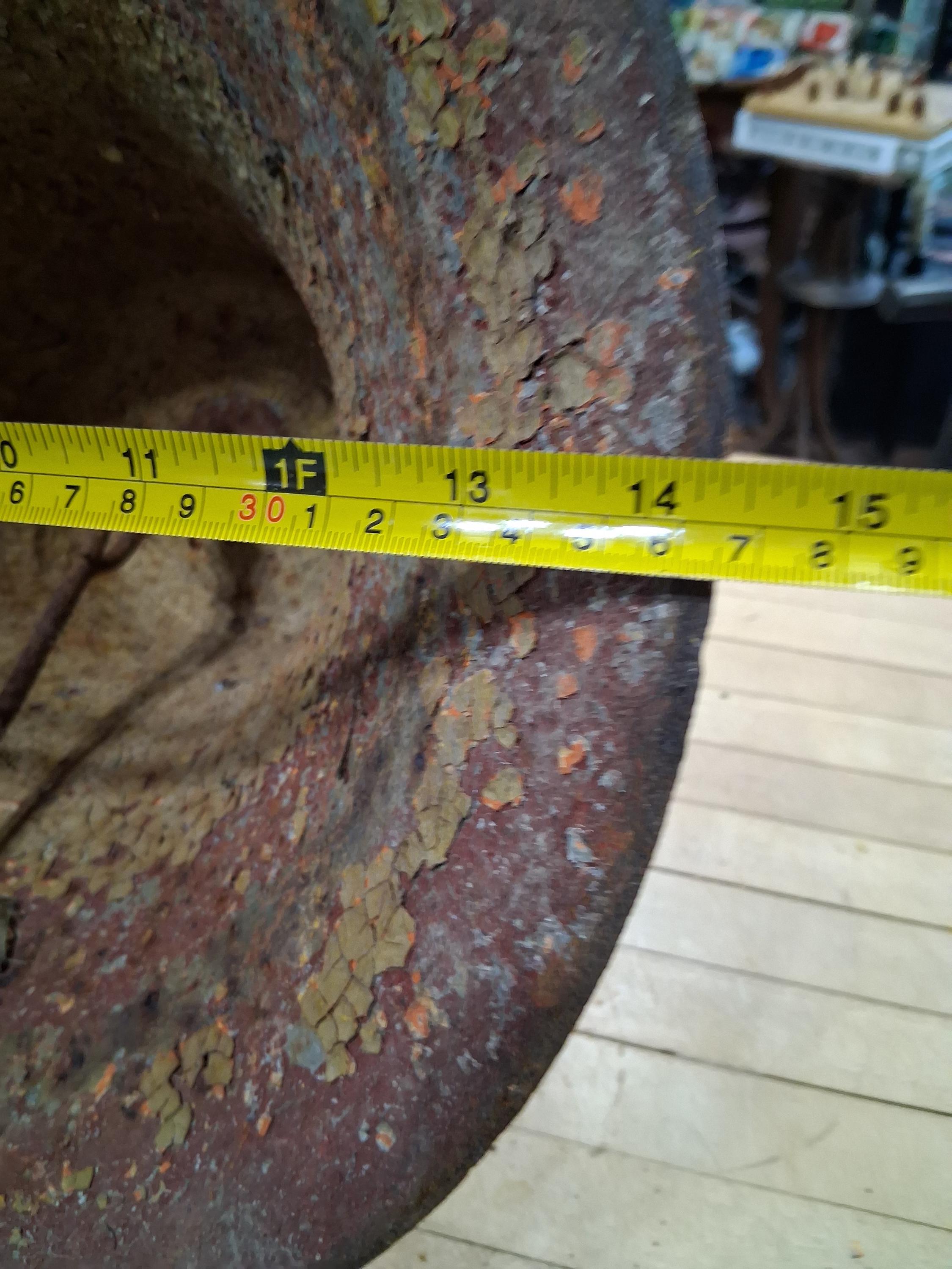 Large Cast Iron Church Bell With Aged Patina Finish - Etsy