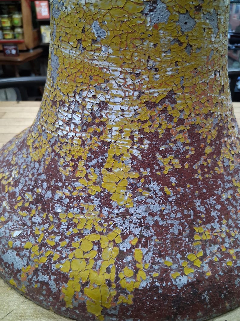 Large Cast Iron Church Bell With Aged Patina Finish - Etsy