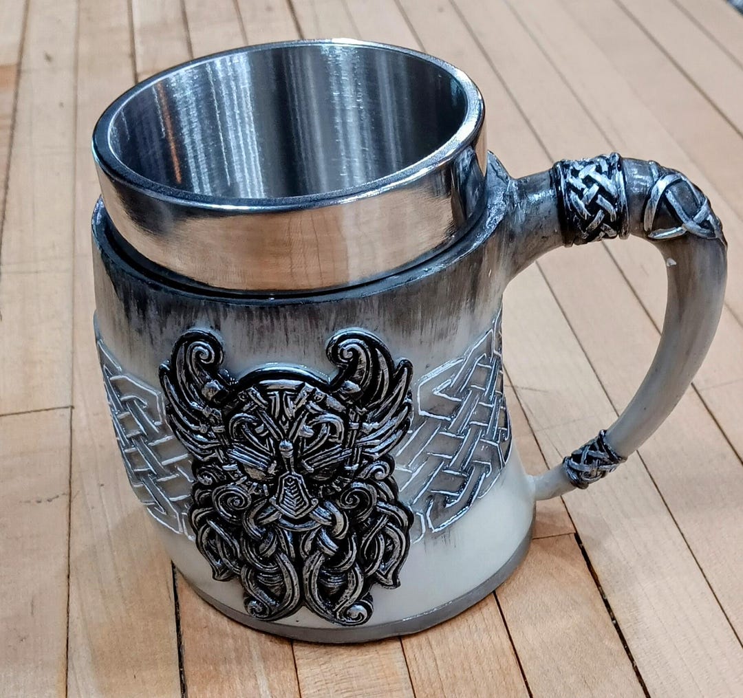 Norse Viking Odin Collectible Drinking Tankard Mug - Etsy