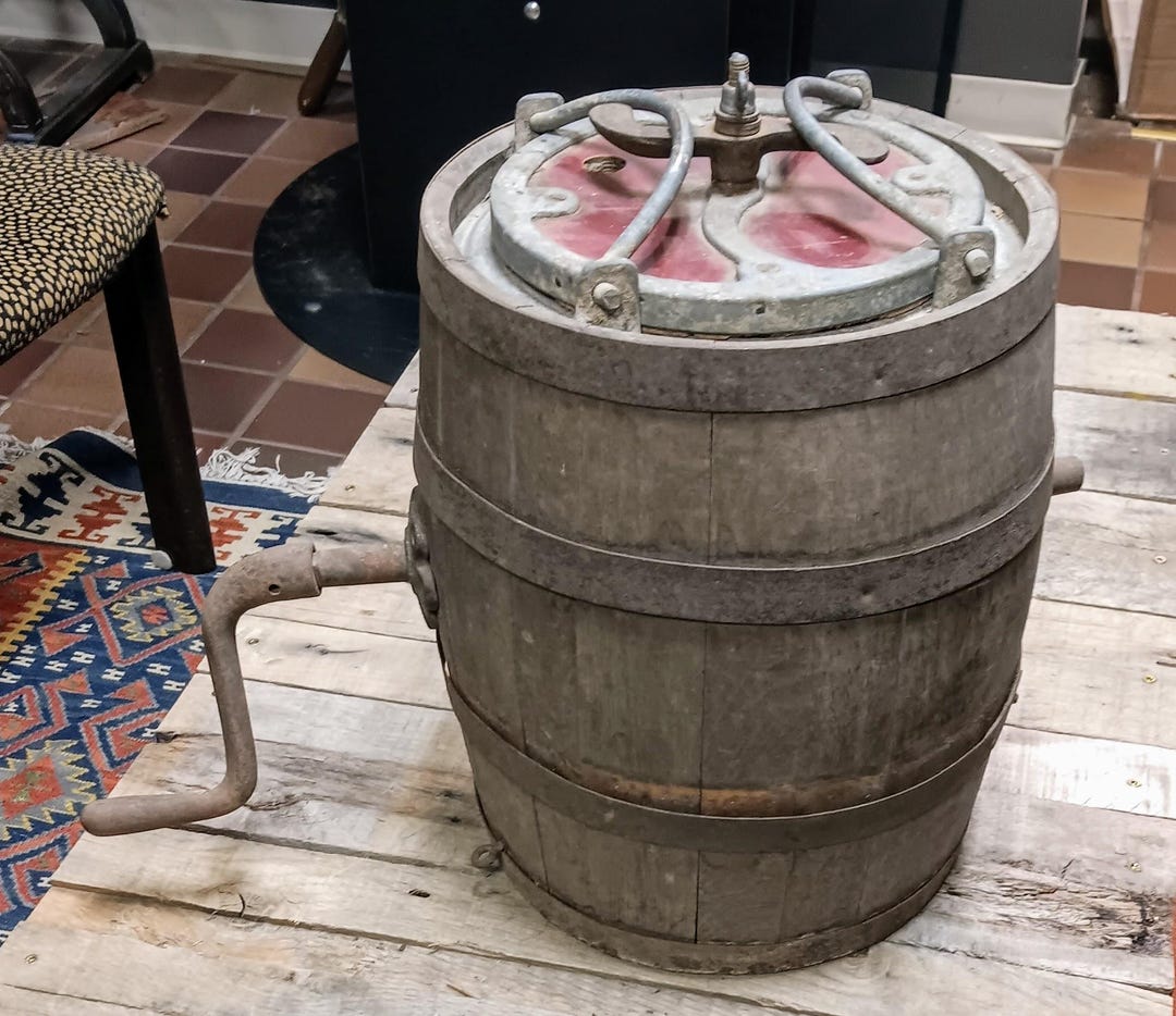 Vintage Dobson Favorite Rockford IL Wooden Barrel Butter Churn - Etsy