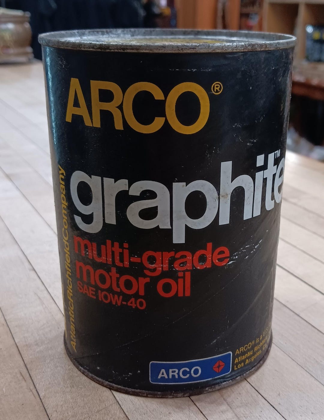 001 Vintage ARCO Graphite Multi-gw-40 Grade SAE 10 Motor Oil One Quart ...