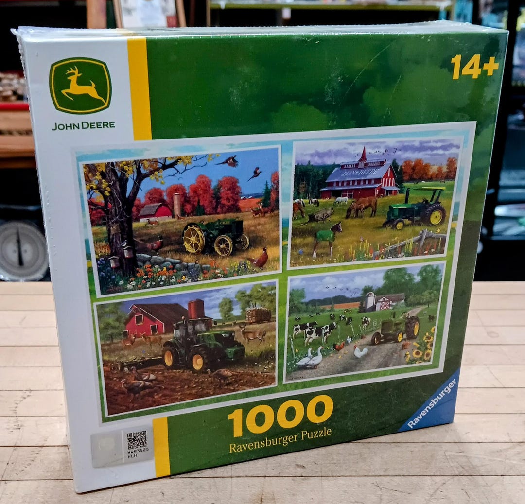 John Deere 1000pc Puzzle – Classic Farm Tractor 4-scene Collage - Etsy