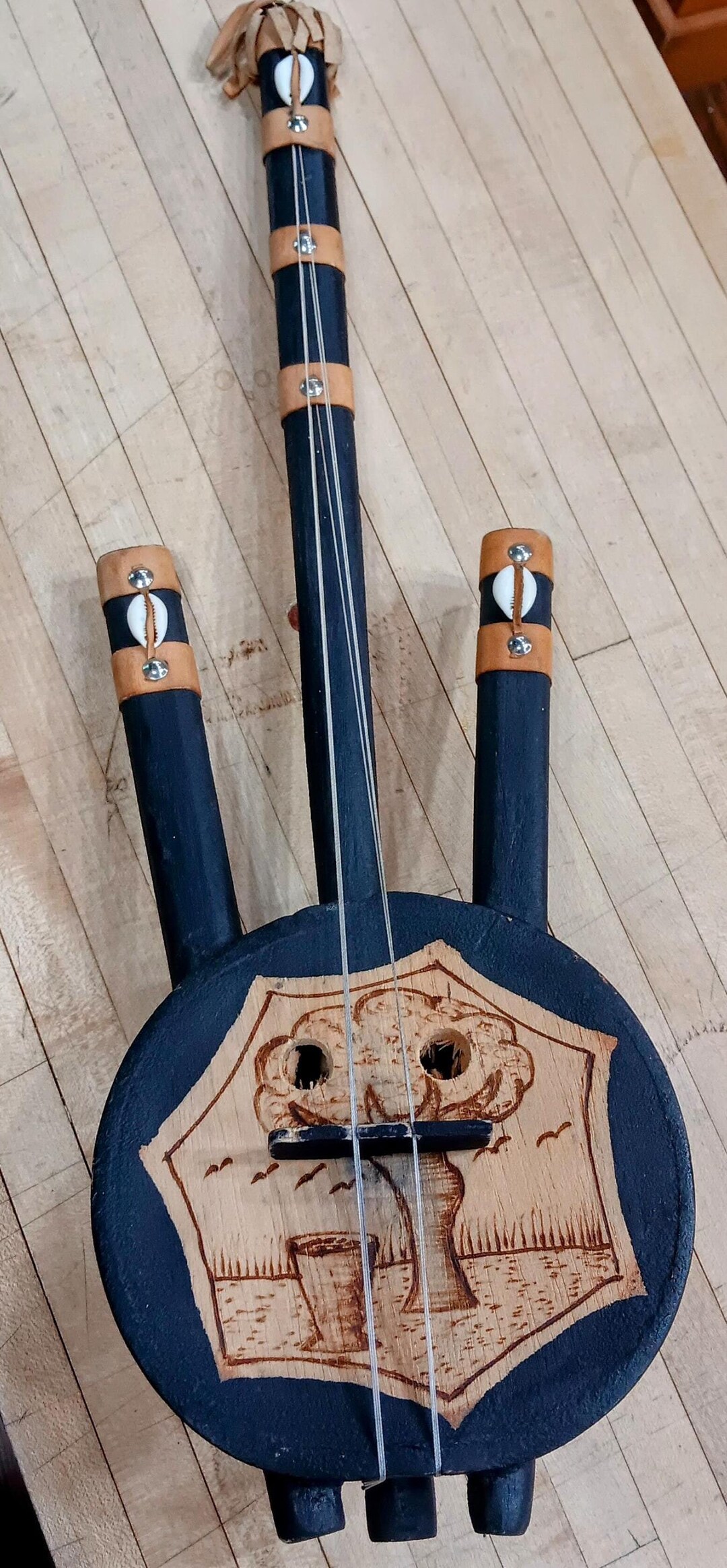 Vintage West African Hand Made Wooden Stringed Malian Kora Harp - Etsy