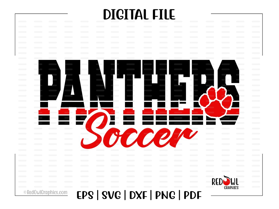 Soccer Svg, Panther Soccer Svg, Panther, Panthers, Soccer, Svg, Dxf ...