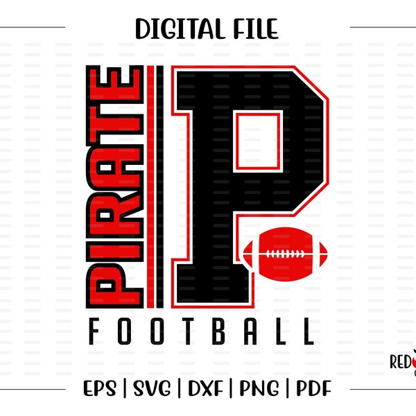 Pirate Football Logo - Etsy