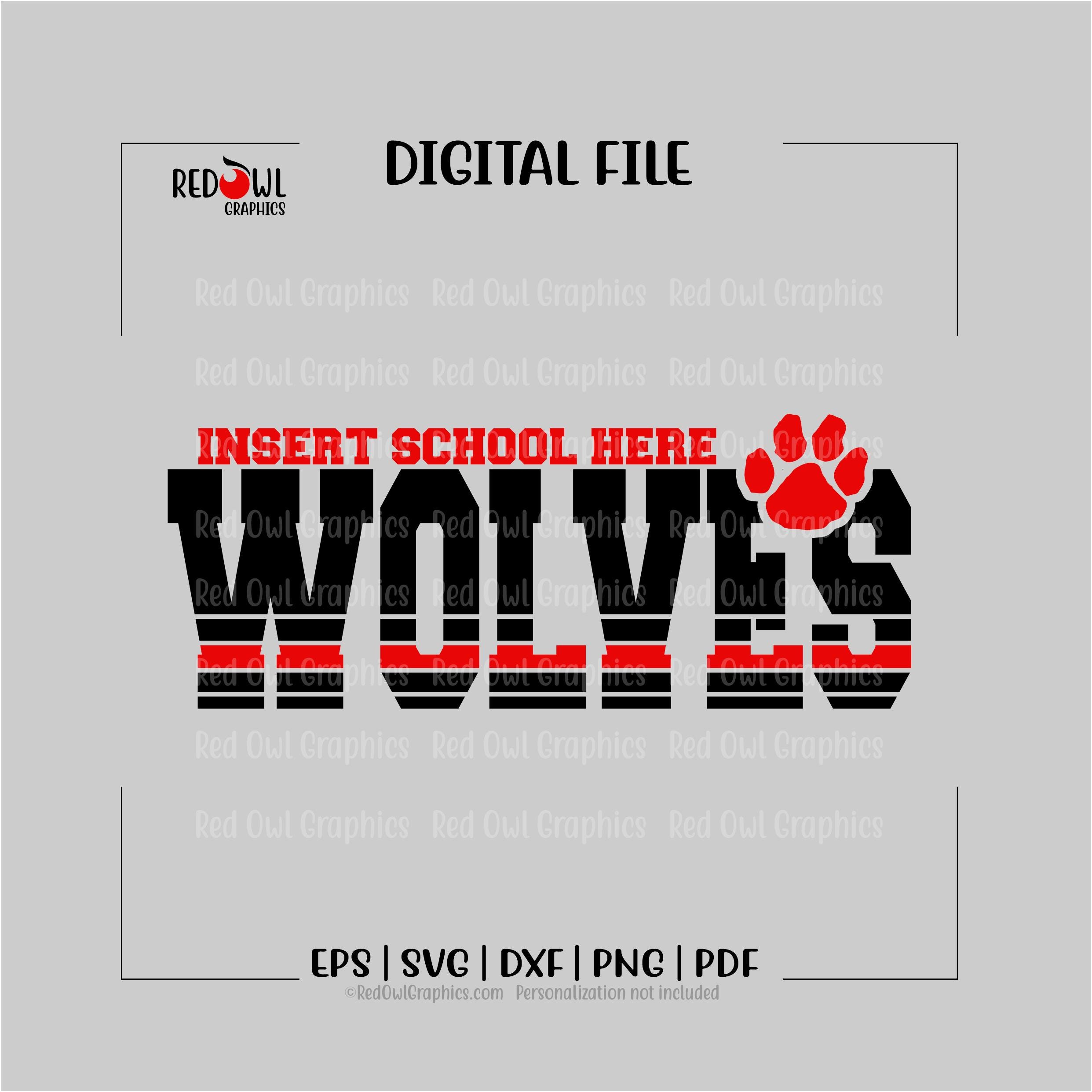 Wolves Svg, Wolves, Wolf, Mascot, School, Svg, Dxf, Eps, Png, Pdf ...