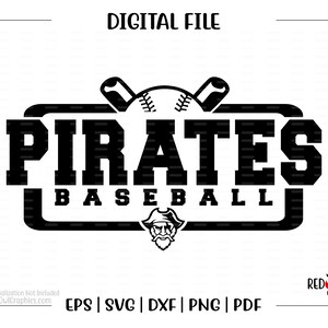 Baseball Svg, Pirate Baseball Svg, Pirate, Pirates, Baseball, Svg, Dxf ...