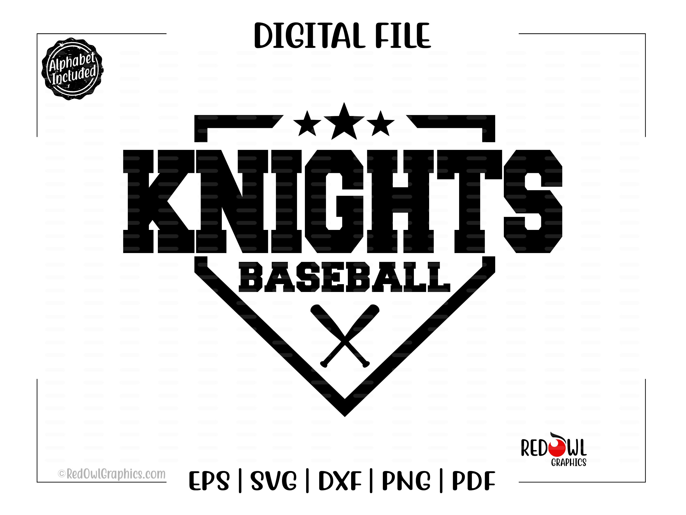 Baseball Svg, Knight Baseball Svg, Knight, Knights, Baseball, Svg, Dxf ...