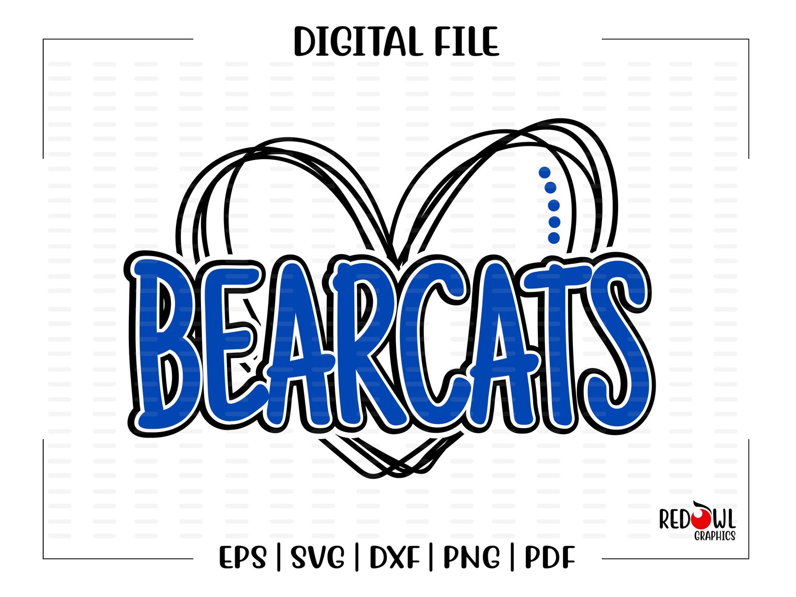 Bearcat Svg Bearcats Svg Heart Love Bearcat Bearcats - Etsy