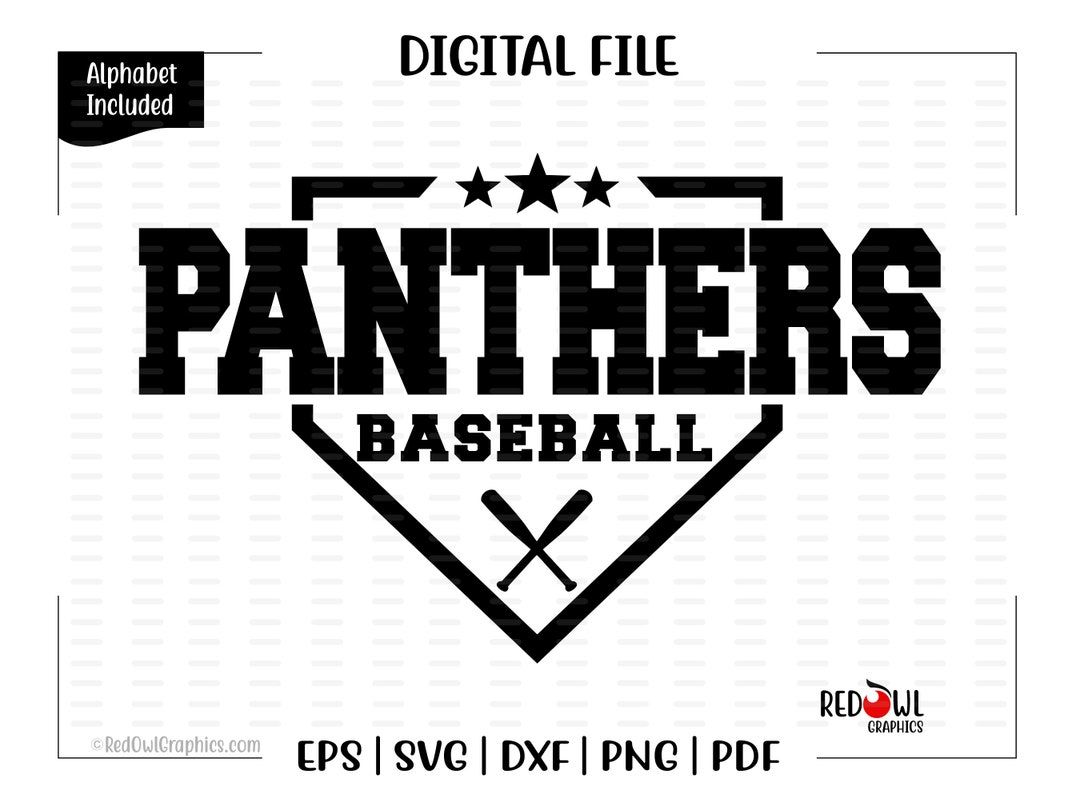Baseball Svg, Panther Baseball Svg, Panther, Baseball, Svg, Dxf, Eps ...