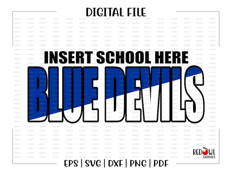 Blue Devil Svg Devils Svg Blue Devil Blue Devils Devil - Etsy