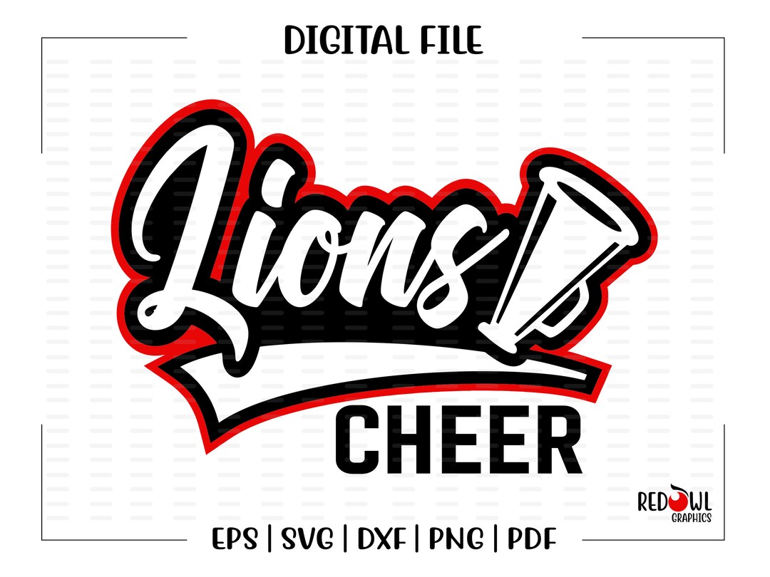 Cheer Svg, Lion Cheer, Lion, Lions, Cheer, Cheerleader, Cheerleading ...