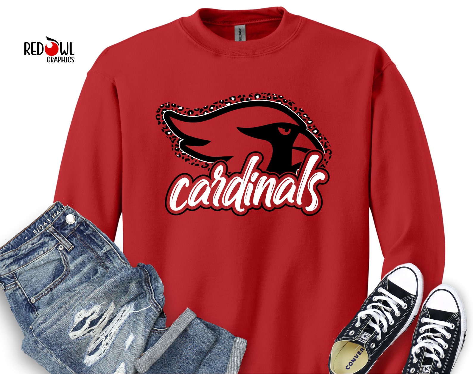 Cardinal Shirt, Cardinal T-shirt, Leopard, Cheetah, T-shirt, Sweatshirt ...