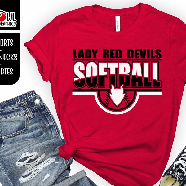 Red Devils Softball Shirt - Etsy