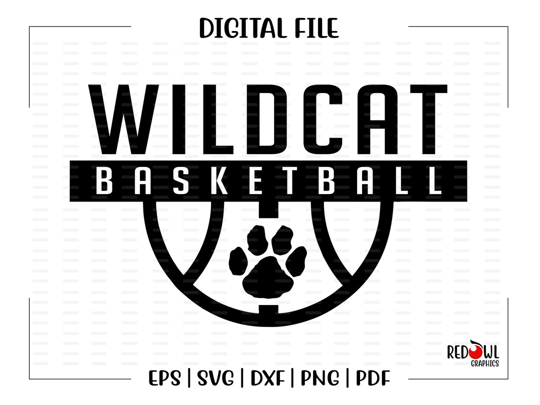 Basketball Svg, Wildcat Basketball Svg, Wildcat, Wildcats, Basketball ...