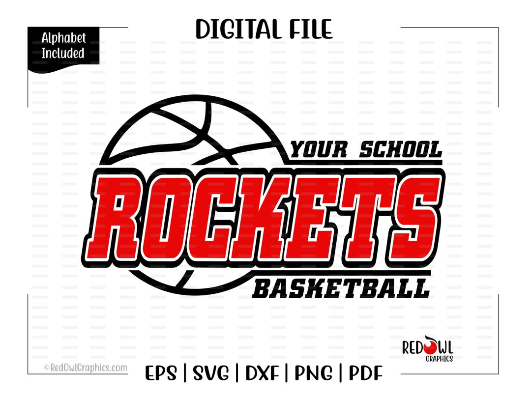 Basketball Svg, Rocket Basketball, Rocket, Rockets, Basketball, Svg ...