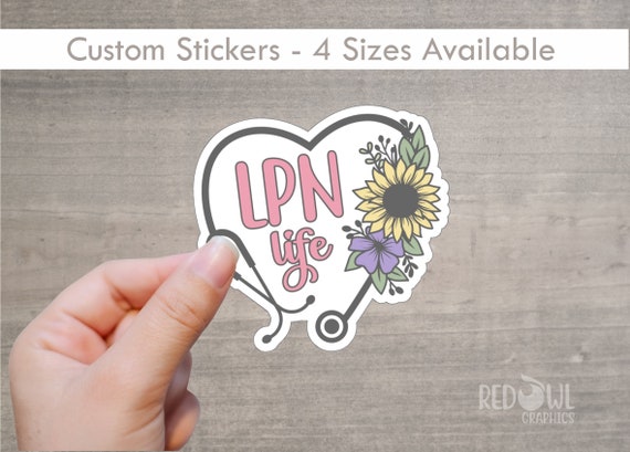 LPN Sticker Nurse Sticker Outdoor LPN Nurse Gift for LPN - Etsy